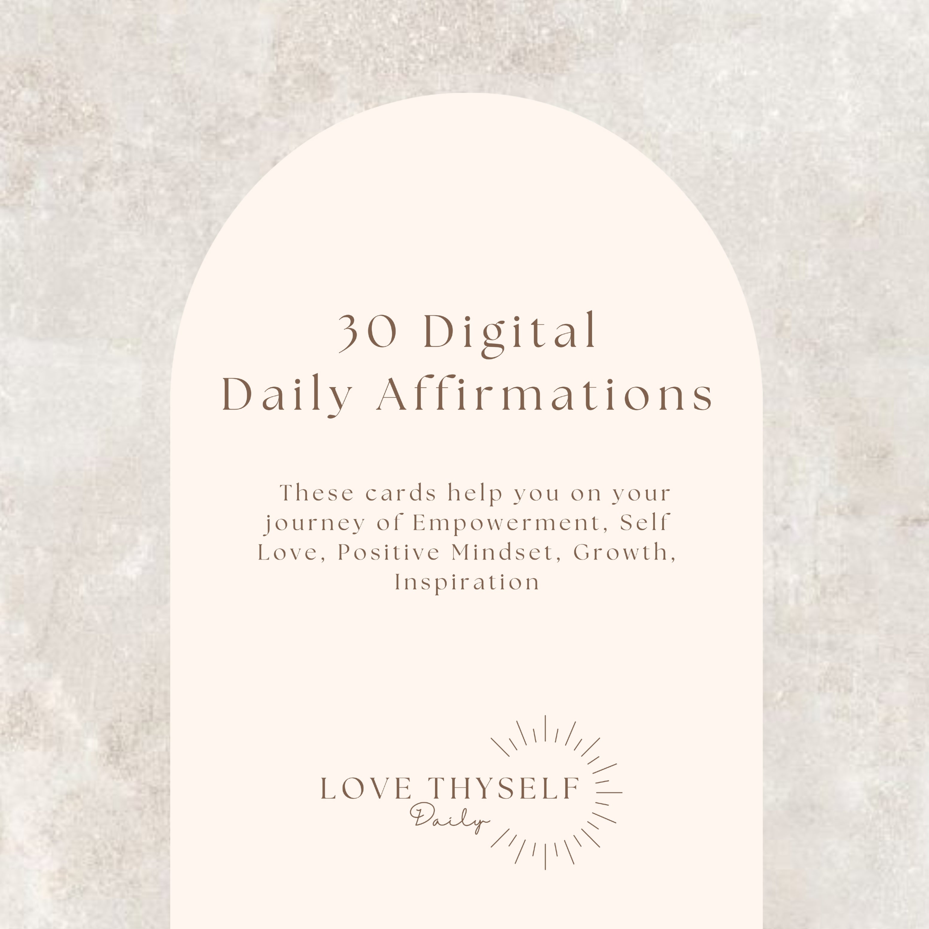 Love Thyself Daily - Digital Deck of Affirmations to Download